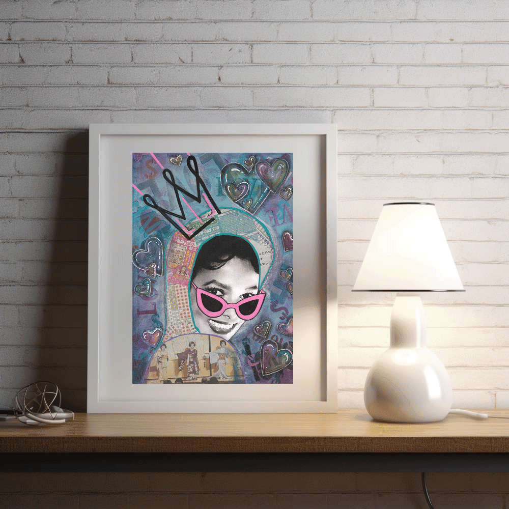 unapologetic vibrant urban pop art mash ups in collage & paint ...