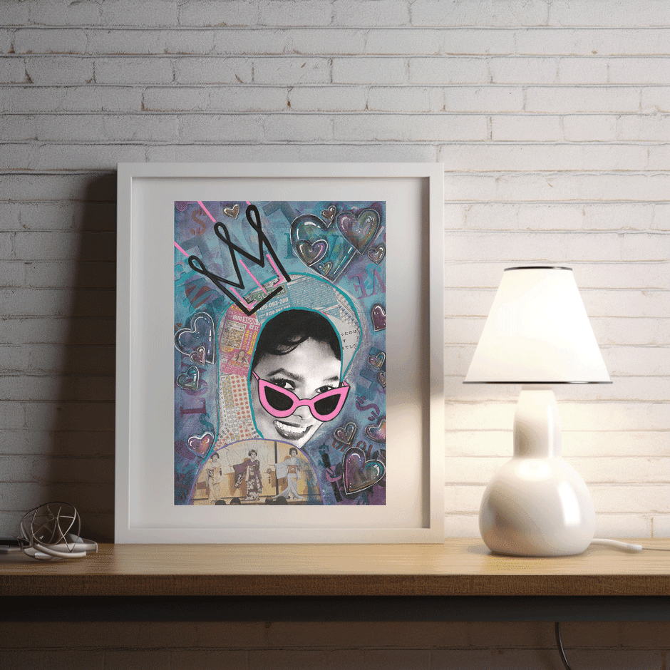 unapologetic vibrant urban pop art mash ups in collage & paint ...