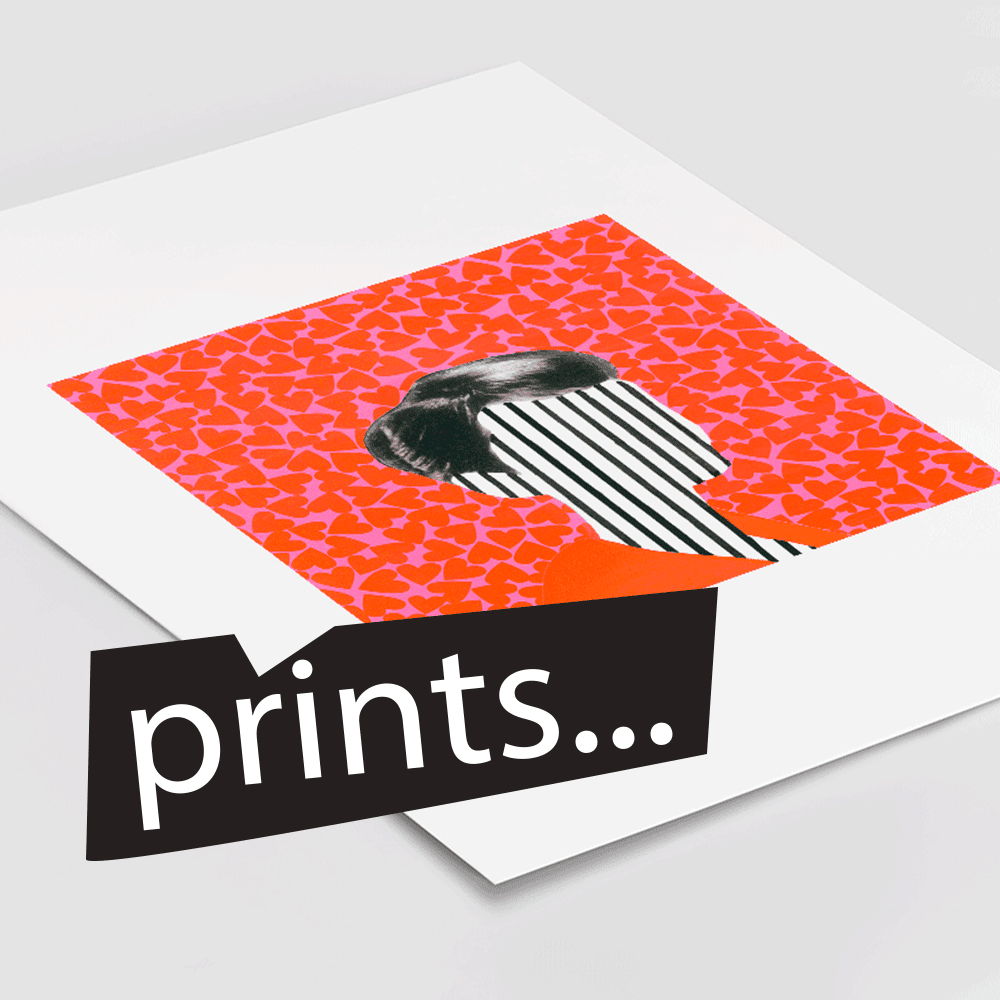 obscurity - kweenie Giclee prints featuring stripes & florals – kweenie ...