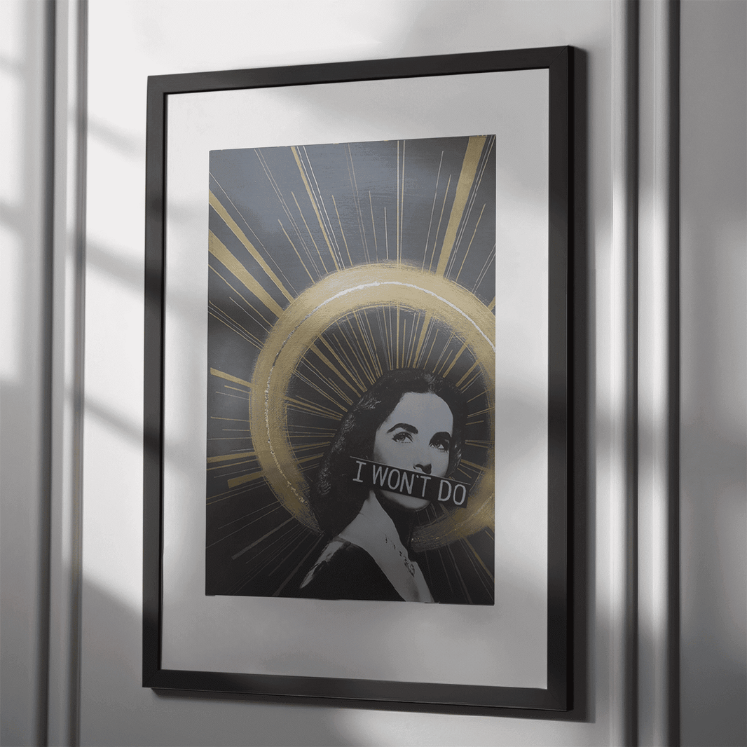 divinity - kweenie original painting collage featuring halos – kweenie ...