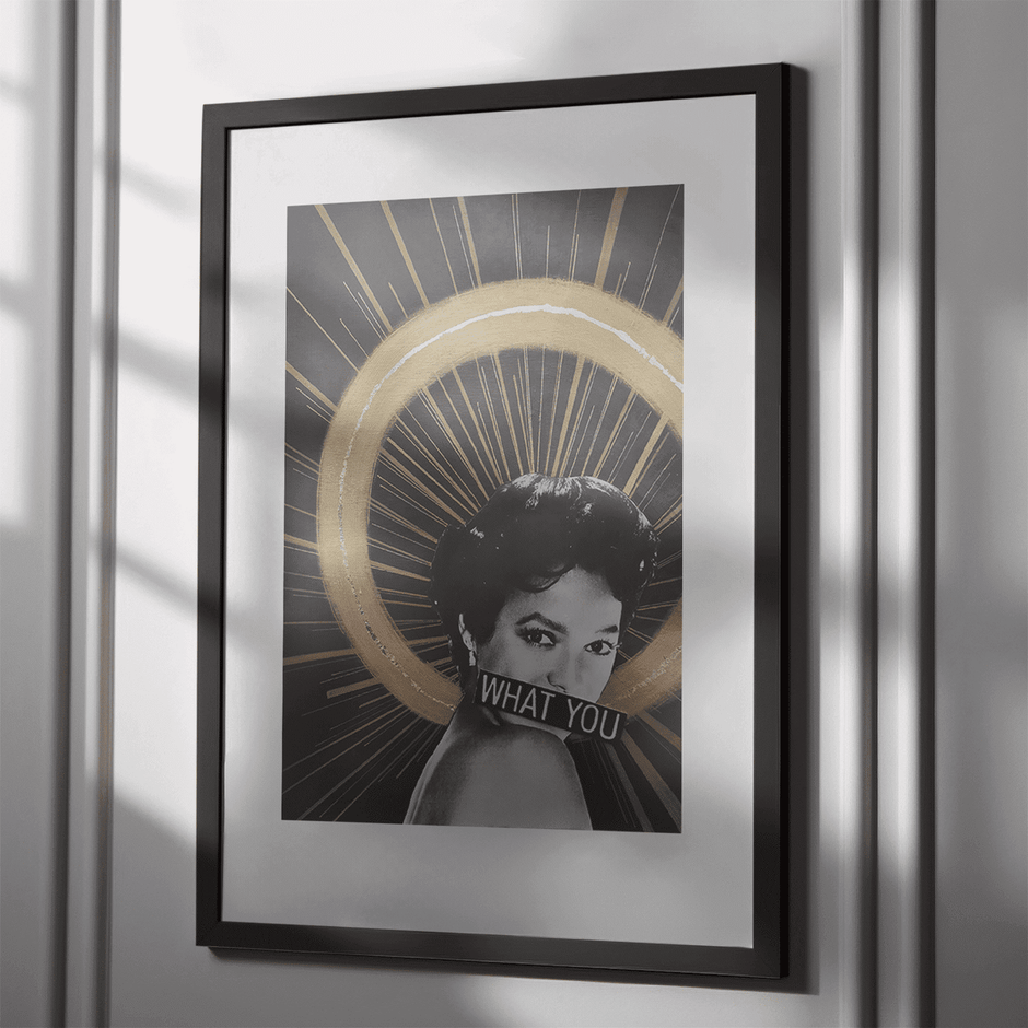 divinity - kweenie original painting collage featuring halos – kweenie ...