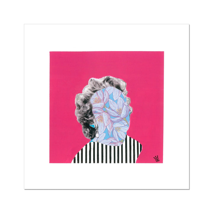 "obscurity" - kweenie pop art portrait floral wallart fine art prints ...