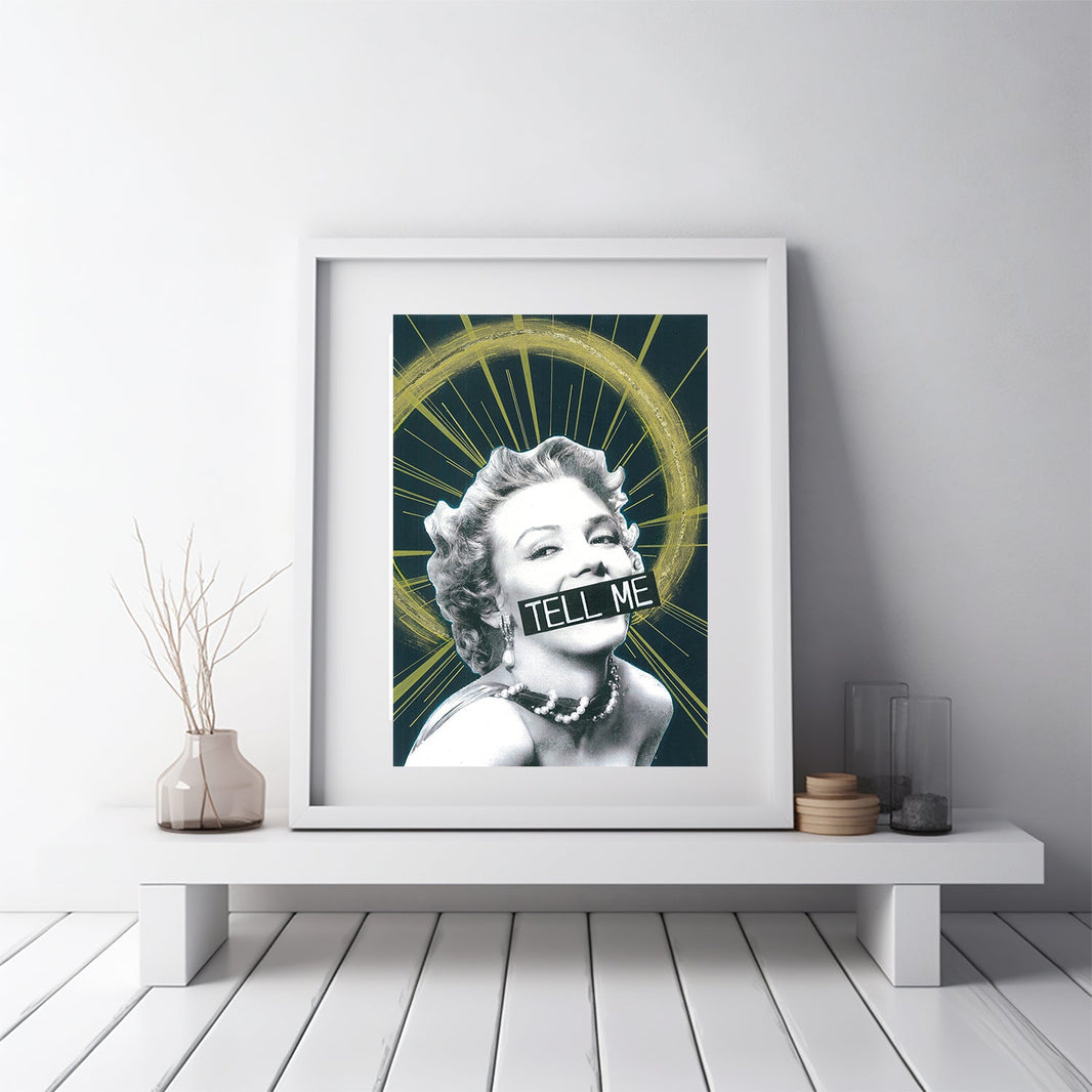 divinity - kweenie original painting collage featuring halos – kweenie ...